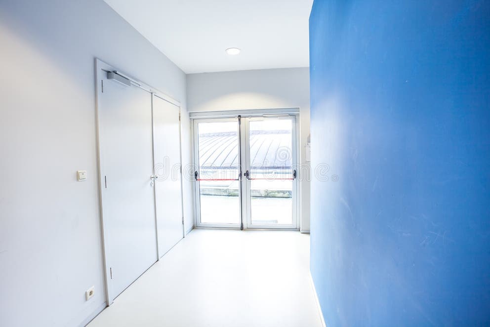 An Emergency exit stock photo. Image of escape, push - 85016318