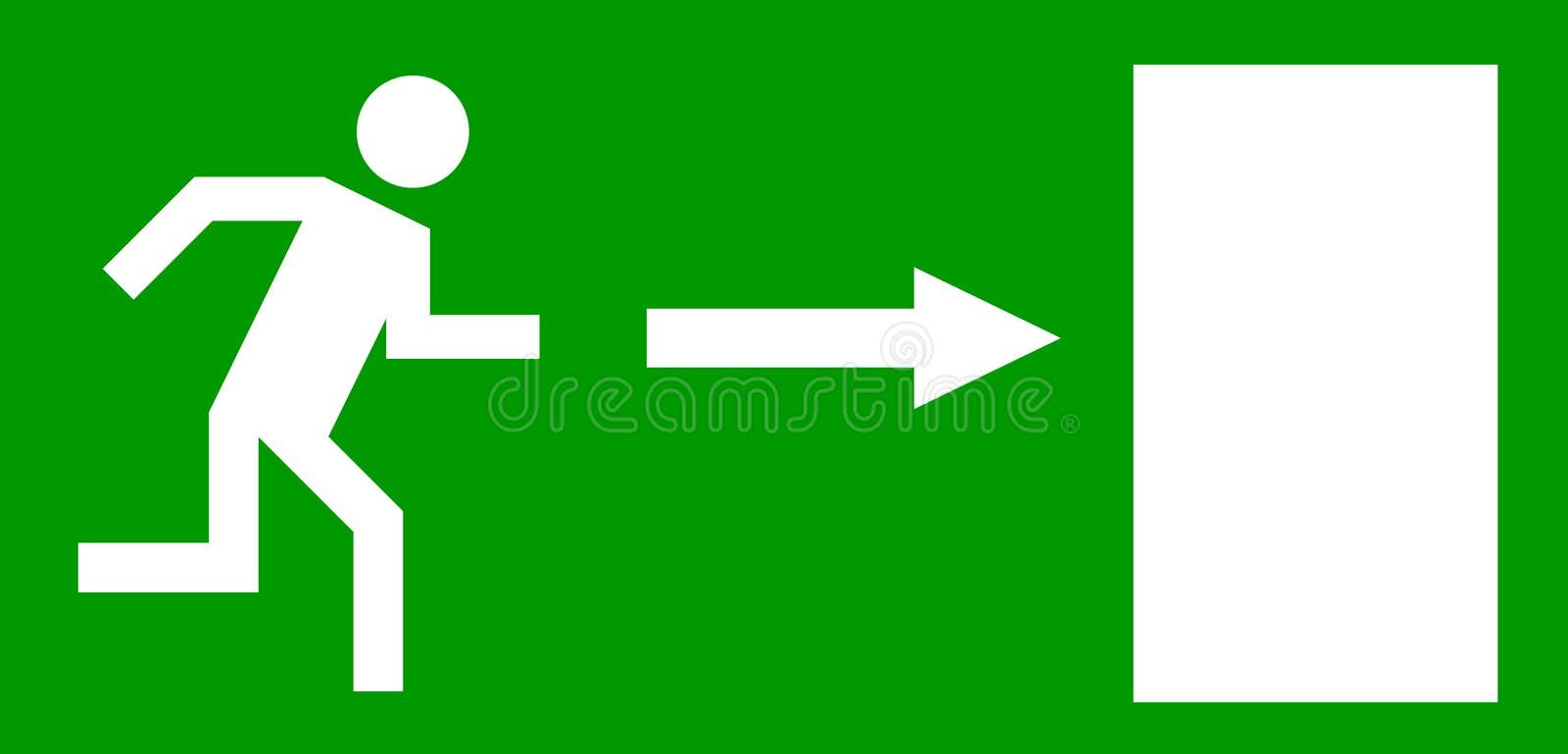 Exit Door Icon. Emergency Doorway Escape Path Entrance Enter Out in ...