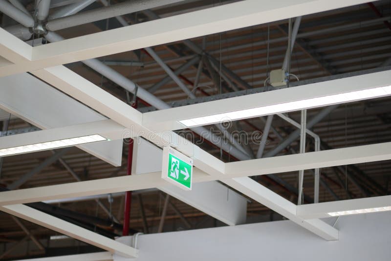 Emergency Exit Door Inside of a Building Stock Photo - Image of open ...