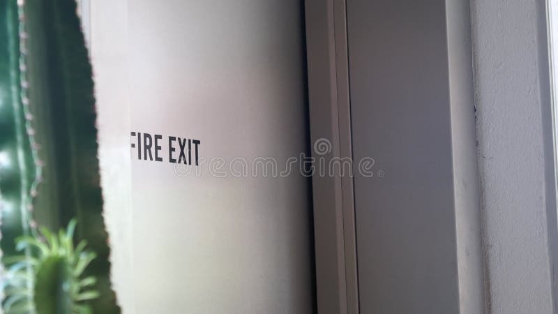 Emergency Exit Door Inside of a Building Stock Footage - Video of ...