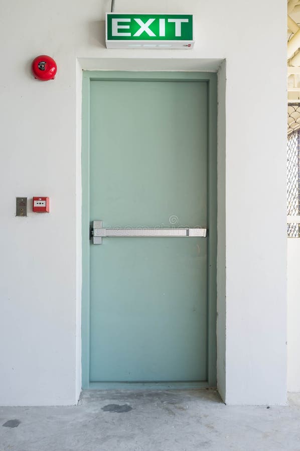 Emergency Exit stock image. Image of steel, residential - 36523299
