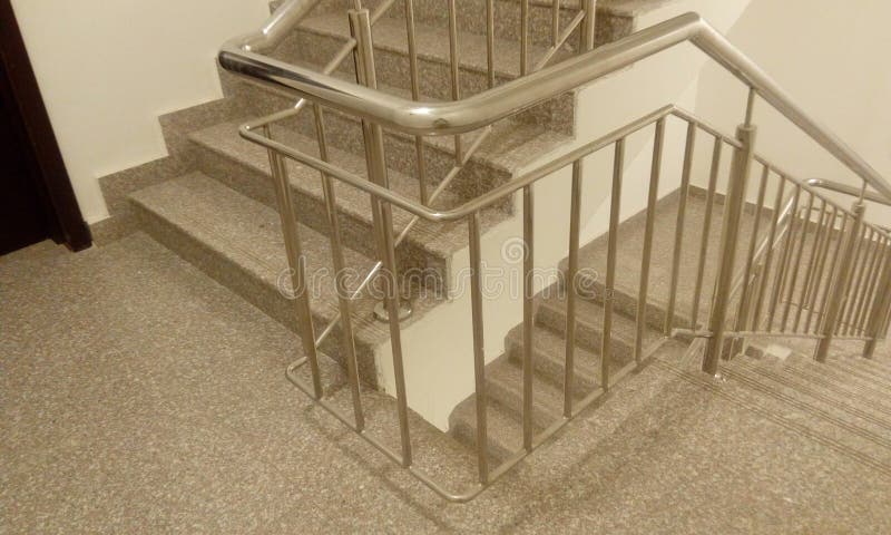 Emergency Exit Fire Staircase Side Isometric View Covering Tread Riser ...