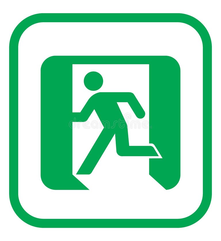 Emergency Exit Icon Symbol Stock Illustrations – 12,740 Emergency Exit ...