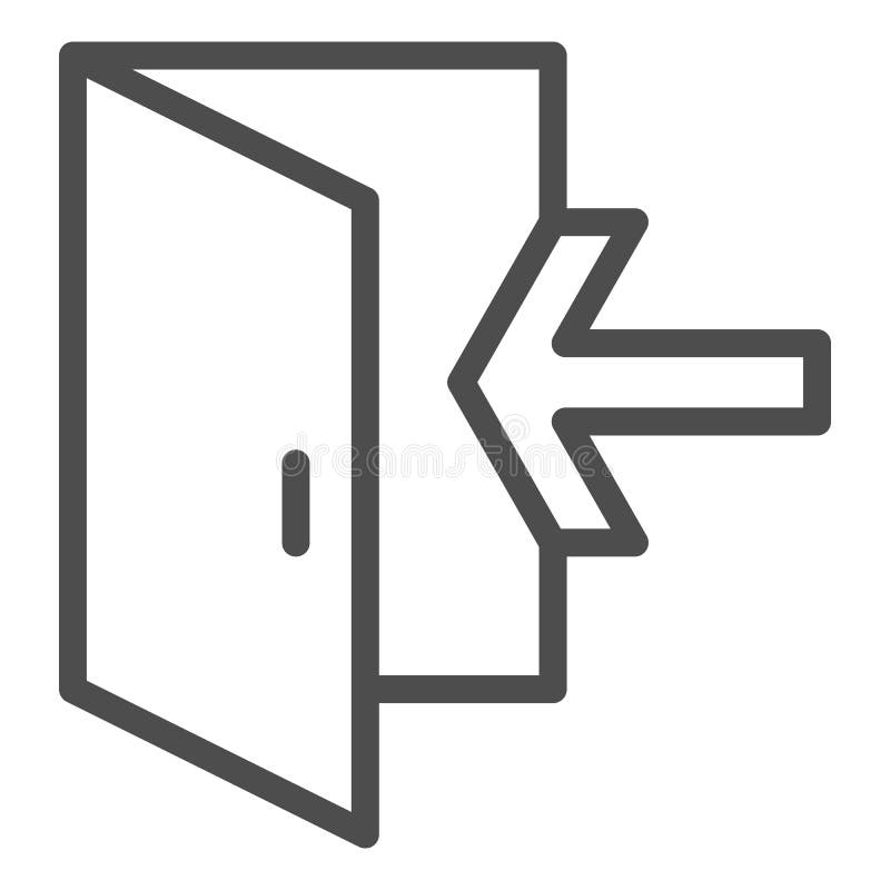 Emergency Exit and Ladder Solid Icon. Fire Ladder Vector Illustration ...