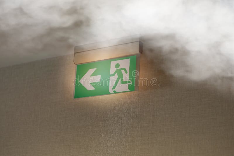 Emergency exit on a office stock photo. Image of escape - 169093366