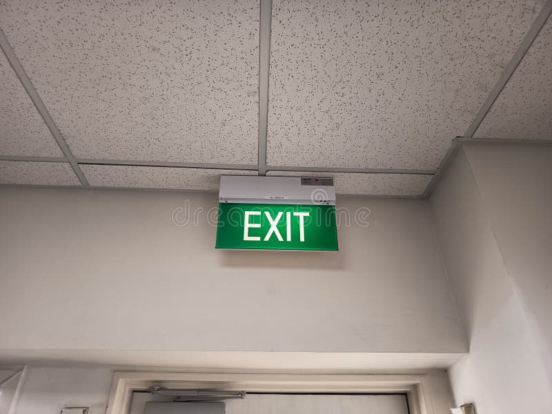 Emergency Exit Paths Usually End at an Outward-opening Door with a ...