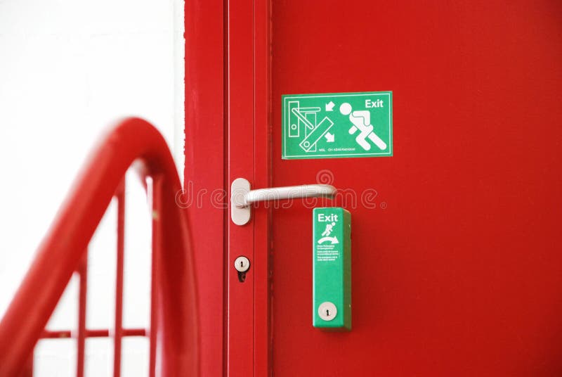Emergency Exit stock image. Image of plaque, gate, emergency - 83327767