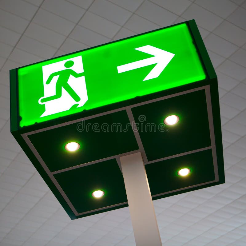 Emergency exit sign stock image. Image of emergency, rescue - 20151027