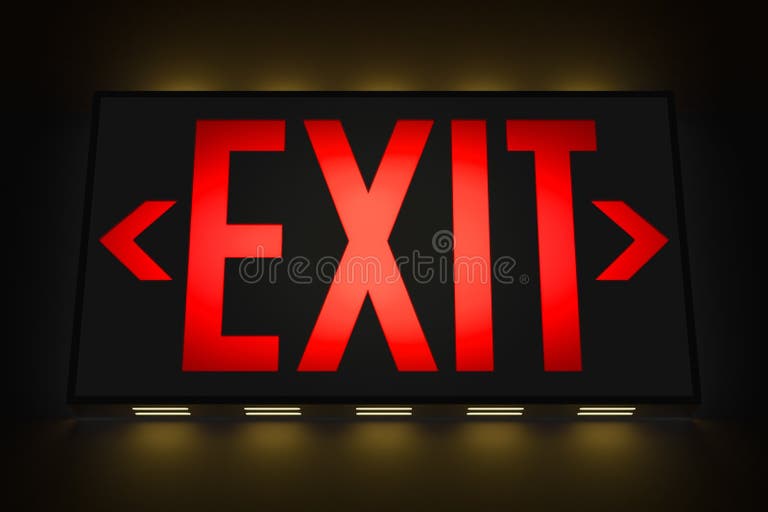Emergency Exit Lighting Stock Illustrations – 634 Emergency Exit ...