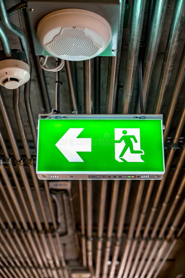 Emergency exit sign stock image. Image of urgency, rescue - 107108157
