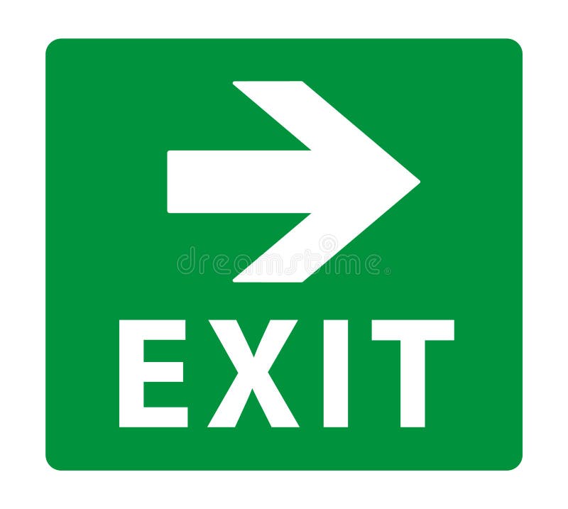 Emergency Exit Sign Icon Symbol. Green Fire Safety Exit Sign Logo ... Emergency Exit Sign Icon Symbol. Green Fire Safety Exit Sign Logo ...