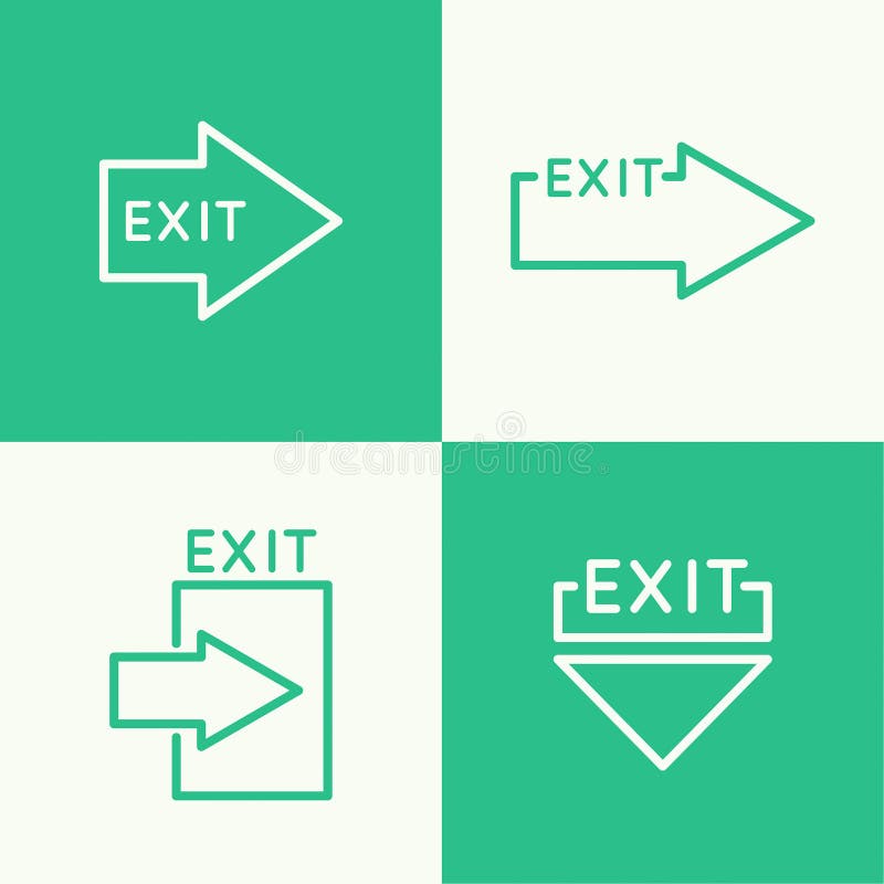 Highway Exit Sign Icon