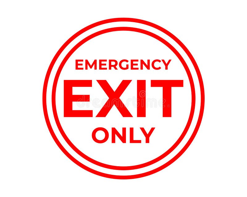 Emergency Exit Sign in Vector, Easy To Use and Print Design Templates ...