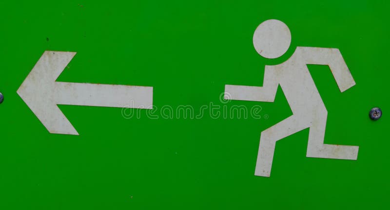 Emergency. exit signal stock photo. Image of exit, belt - 33808184