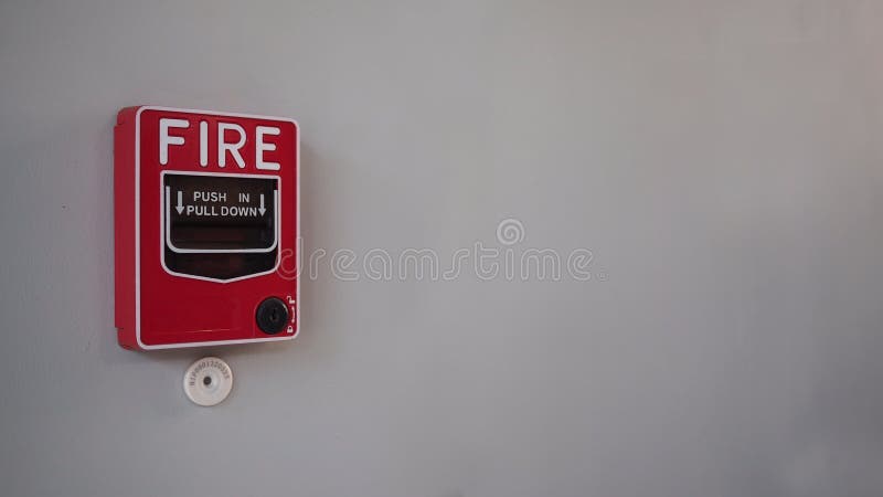 Emergency Fire Alarm Notifier or Alert or Bell Warning Equipment Use ...