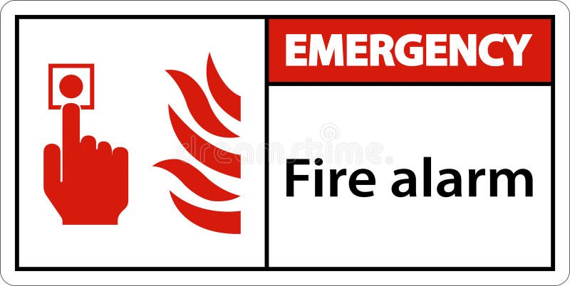 Press Fire Alarm Stock Illustrations – 648 Press Fire Alarm Stock ...