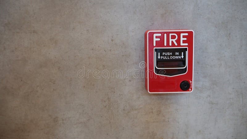 Emergency of Fire Alarm System Notifier or Alert or Bell Warning ...