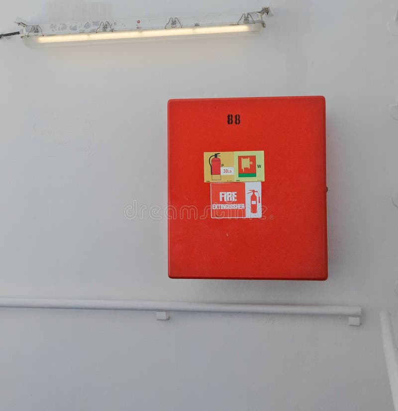 Emergency Fire Box on a Boat Stock Photo - Image of danger, fire: 303262804