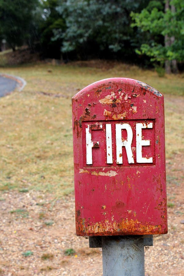 Emergency Fire Box stock photo. Image of grungy, snow - 42283786