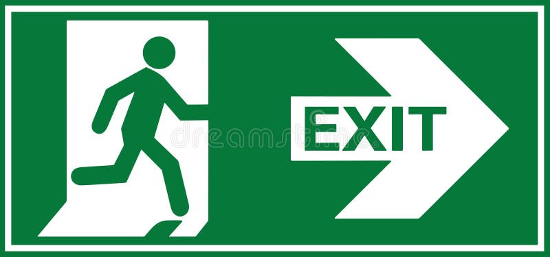 Emergency Fire Exit Sign, Emergency Sign, Emergency Exit, Emergency ...