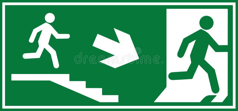 Emergency Fire Exit Sign, Emergency Sign, Emergency Exit, Emergency ...
