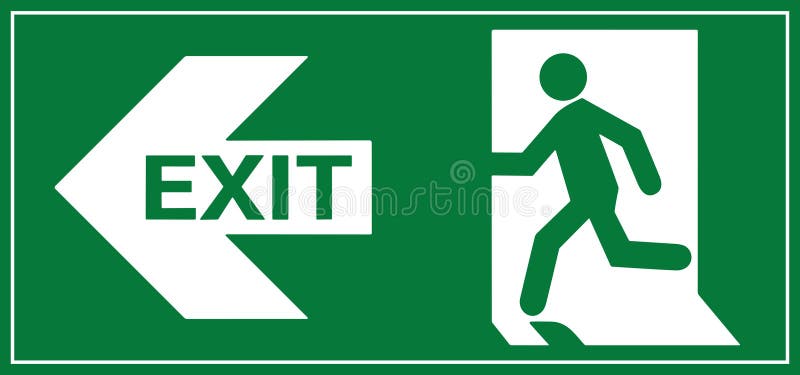 Emergency Fire Exit Sign, Emergency Sign, Emergency Exit, Emergency ...