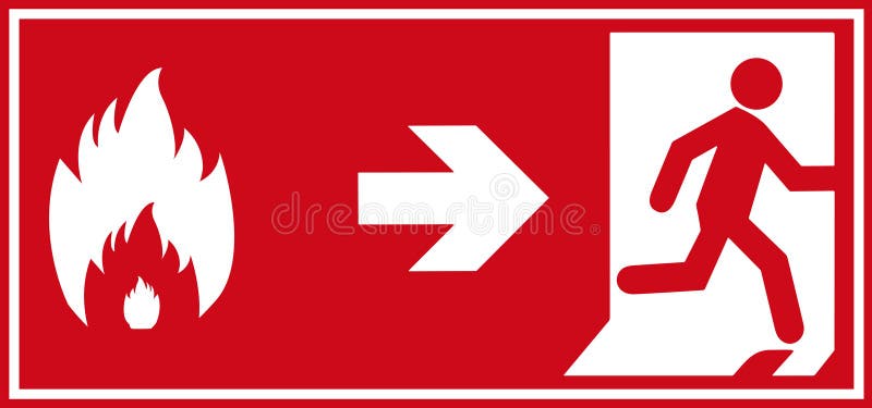 Emergency Fire Exit Sign, Emergency Sign, Emergency Exit, Emergency ...