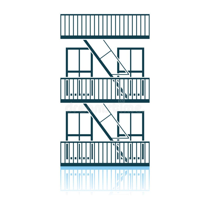 Fire Ladder Symbol Sign, Vector Illustration, Isolate on White ...