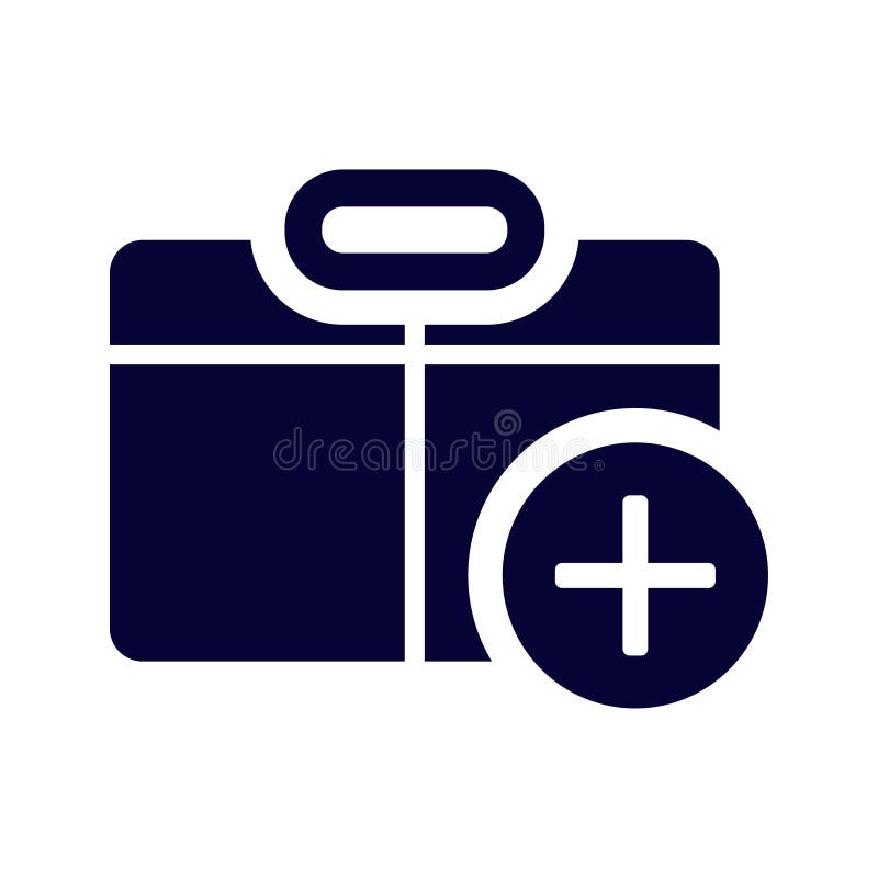 Emergency First Aid Bag Icon Stock Vector - Illustration of vector ...