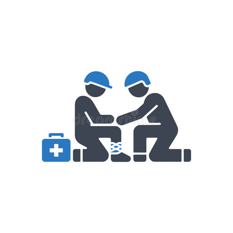 Emergency First Aid Treatment Icon Stock Vector - Illustration of ...