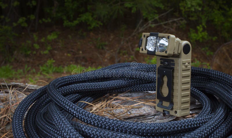 Emergency flashlight stock photo. Image of bushes, pine - 54888178