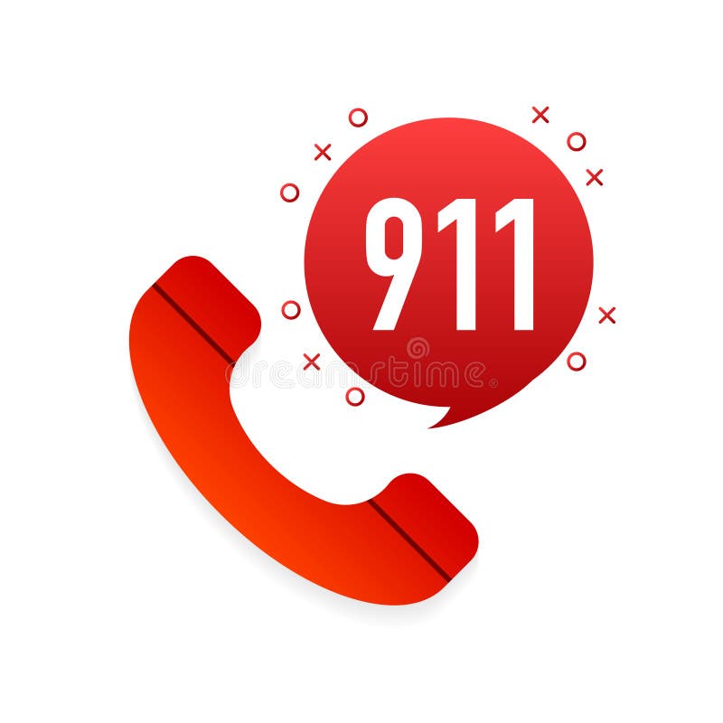 Emergency Flat Design. Vector Illustration. Stock Vector - Illustration ...