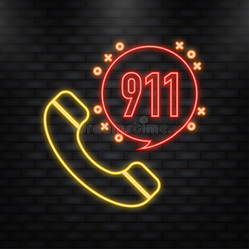 Emergency Flat Design. Vector Illustration. Stock Vector - Illustration ...