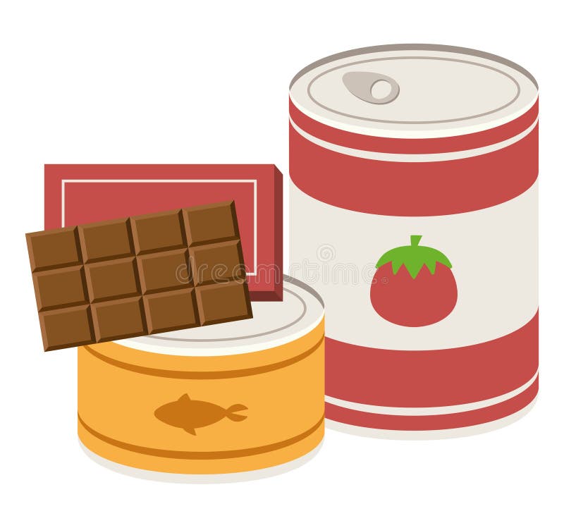 Emergency Food Rations stock vector. Illustration of energy - 367441027