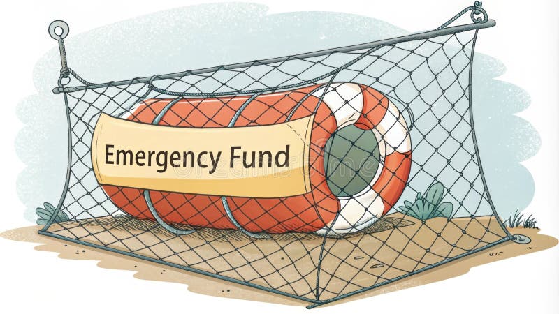Emergency Fund Illustration an Illustration of a Safety Net Labeled ...