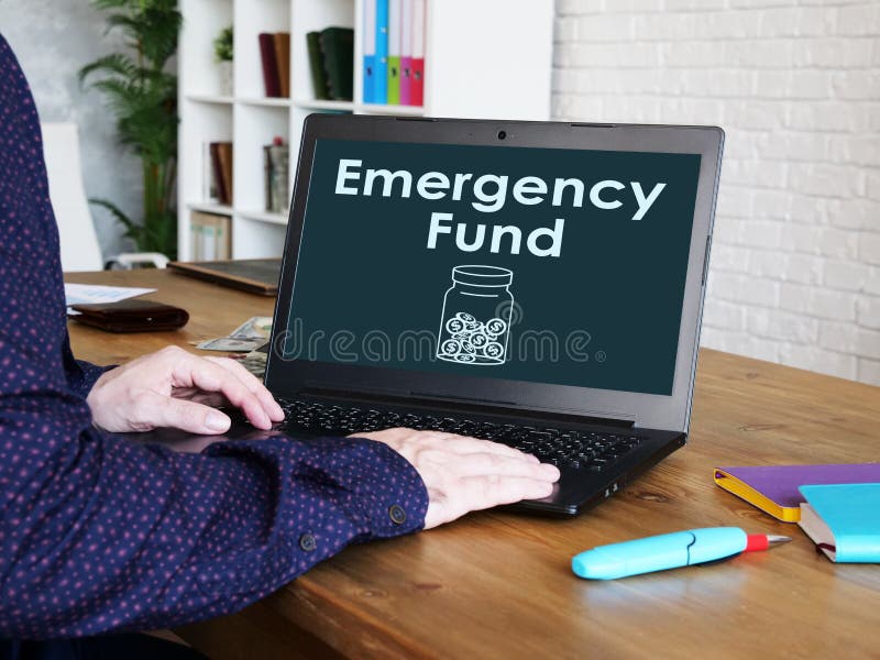 Emergency Fund is Shown on the Photo Using the Text Stock Photo - Image ...