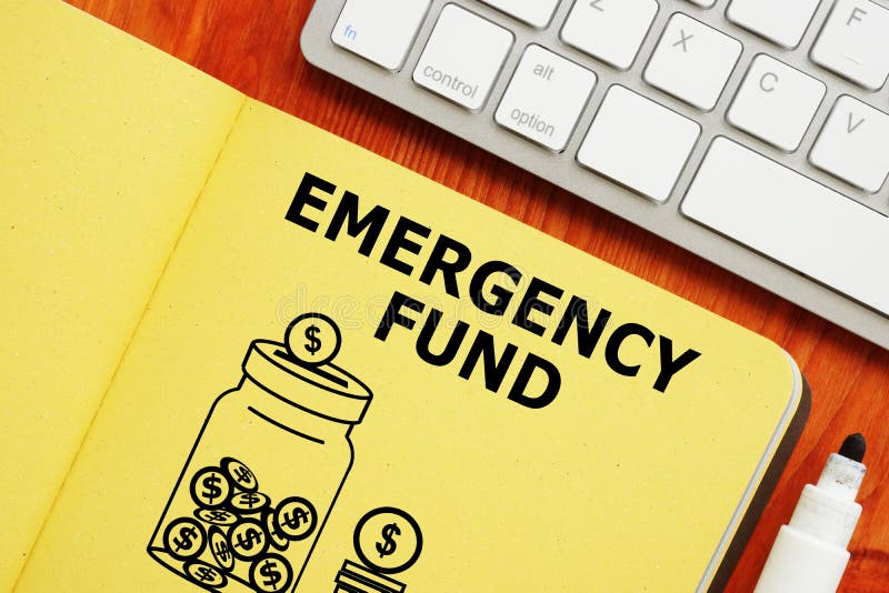 Emergency Fund is Shown on the Photo Using the Text Stock Photo - Image ...