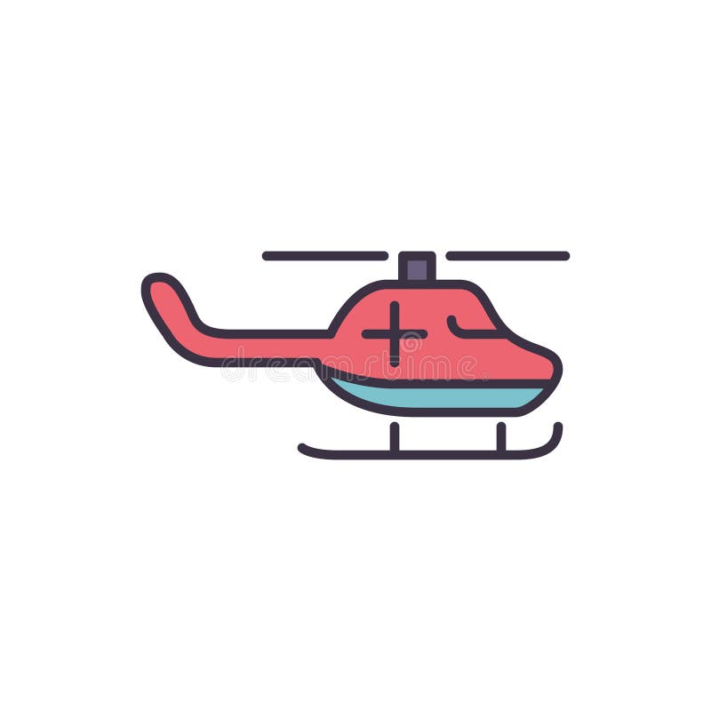 Emergency Helicopter Aircraft Stock Vector - Illustration of rescue ...