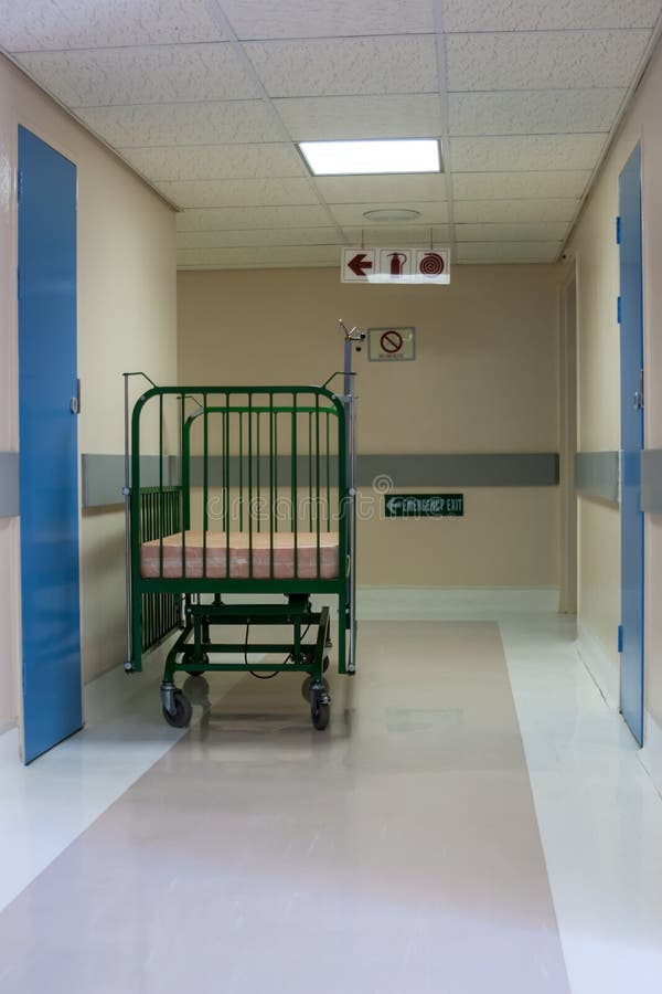Hallway the Emergency Room and Outpatient Hospital and Woman ...