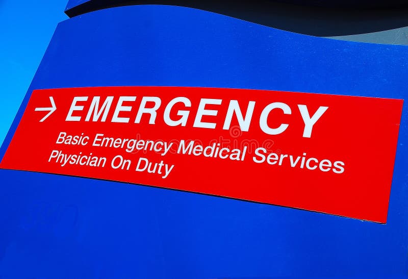 Emergency Hospital Signage stock photo. Image of hospital - 4784894