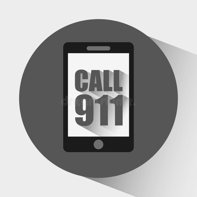 911 emergency stock vector. Illustration of call, number - 22449219