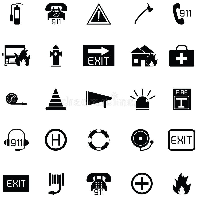 Emergency Icon Set Stock Illustrations – 93,926 Emergency Icon Set ...