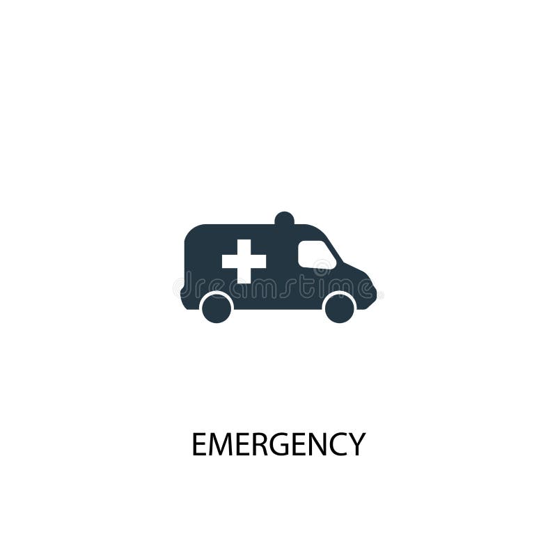 Emergency Icon. Simple Element Stock Vector - Illustration of medical ...