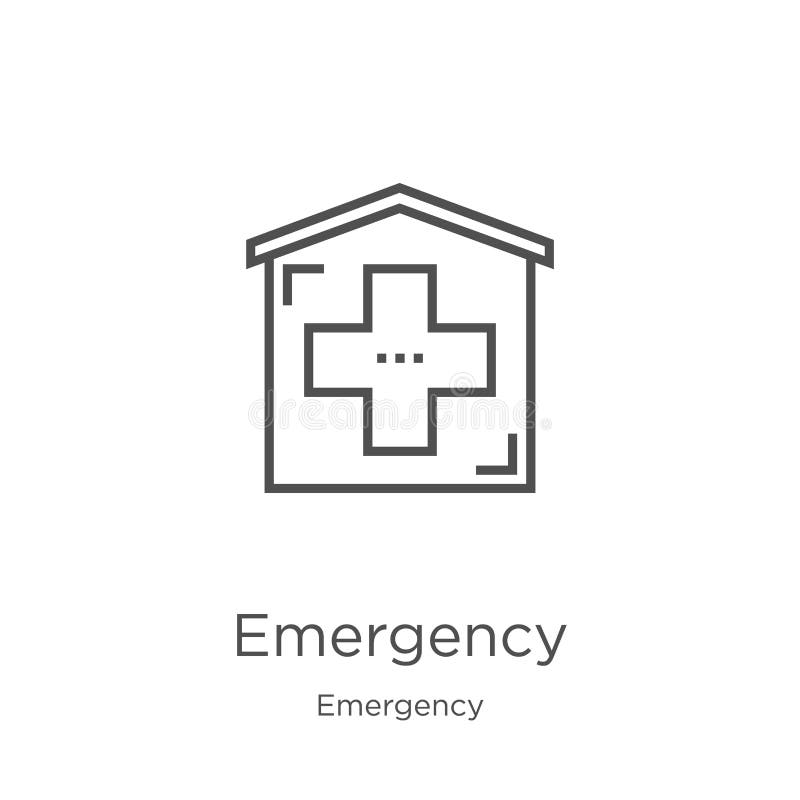Emergency Icon Vector From Emergency Collection. Thin Line Emergency ...