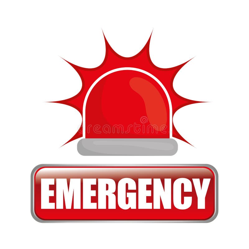 Emergency Icon, Vector Illustration Stock Vector - Illustration of blue ...