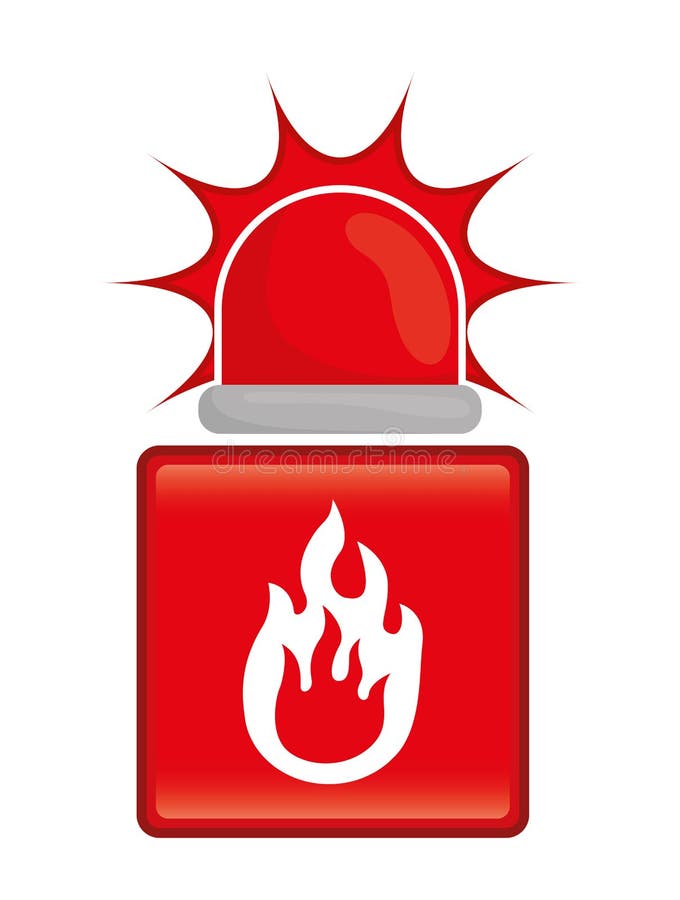 Emergency Icon, Vector Illustration Stock Vector - Illustration of fire ...