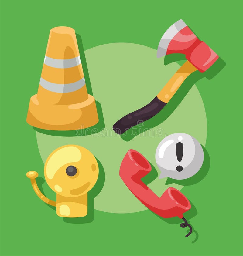 Emergency icons collection stock vector. Illustration of equipment ...