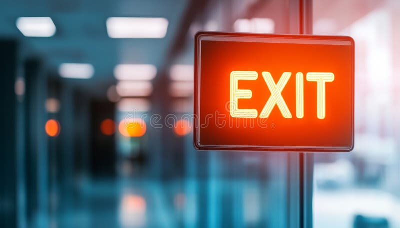 Emergency Illuminated EXIT Sign, Guiding Safe Evacuation in Commercial ...