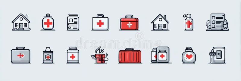 Emergency Kit Checklist Infographic Featuring Clean Home Icons for ...