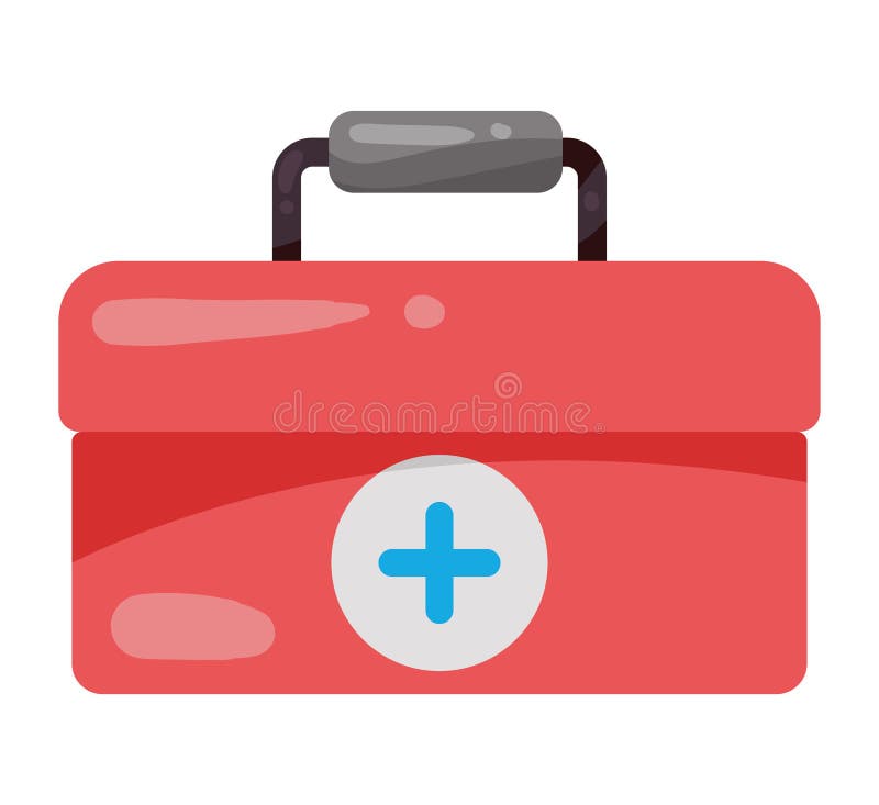 Emergency kit first aid stock vector. Illustration of vector - 255876282
